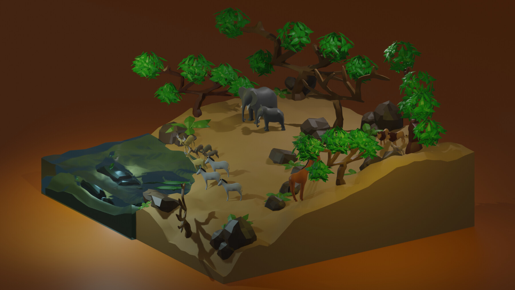 ArtStation - Savanna Set | Game Assets