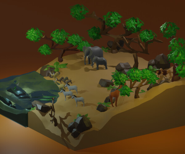 ArtStation - Savanna Set | Game Assets