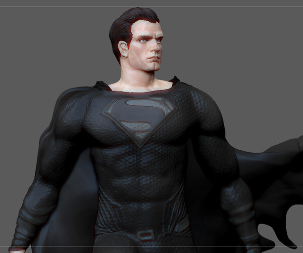 ArtStation - BLACK SUPERMAN JUSTICE LEAGUE JACK SNYDER CUT HENRY CAVILL ...