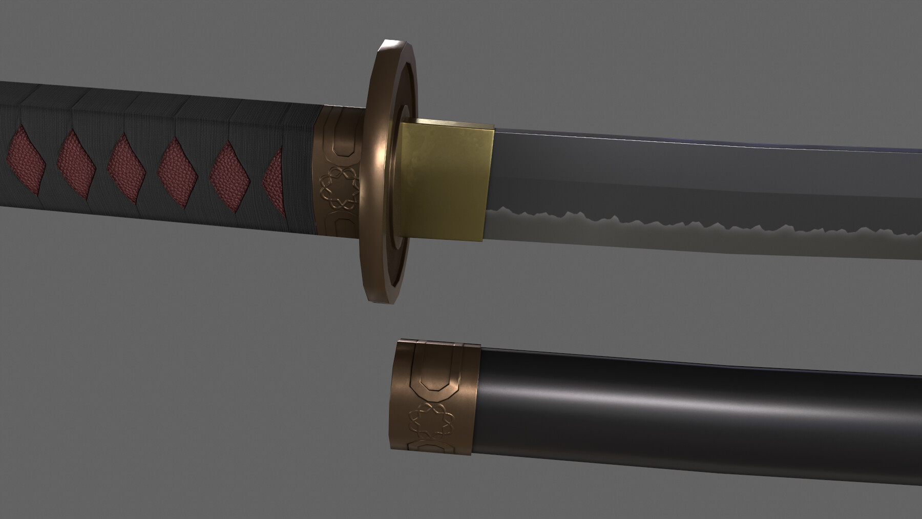 ArtStation - PBR Katana Japanese Sword Ver.2 | Resources