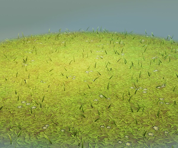 ArtStation - Cartoon Grass 3D Model | Game Assets