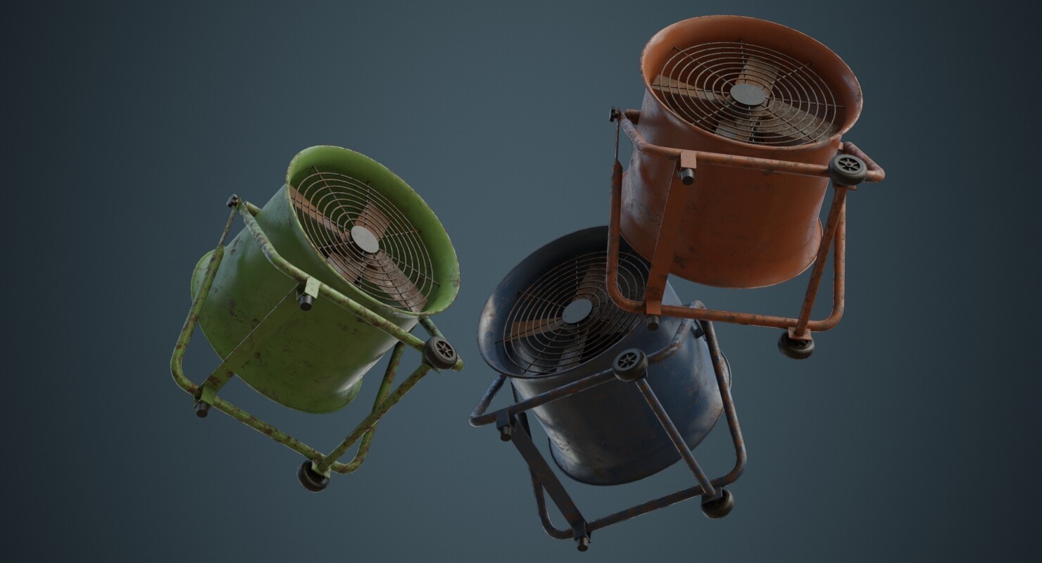 ArtStation - Industrial Fan 1B | Game Assets