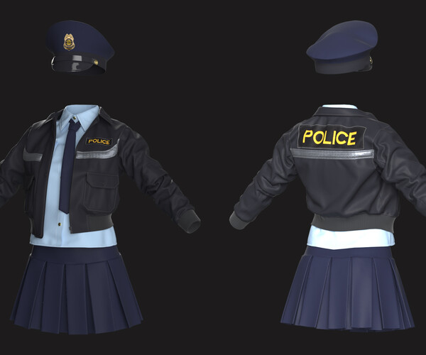 ArtStation - Stylized police uniform / Marvelous Designer / Clo 3D ...