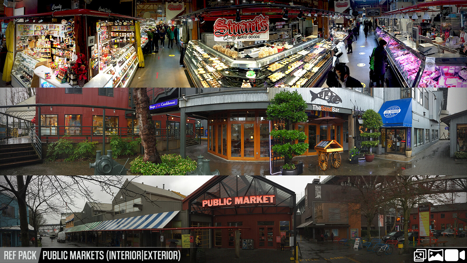 ArtStation - Ref Pack | Public Markets (Interior|Exterior) | Resources