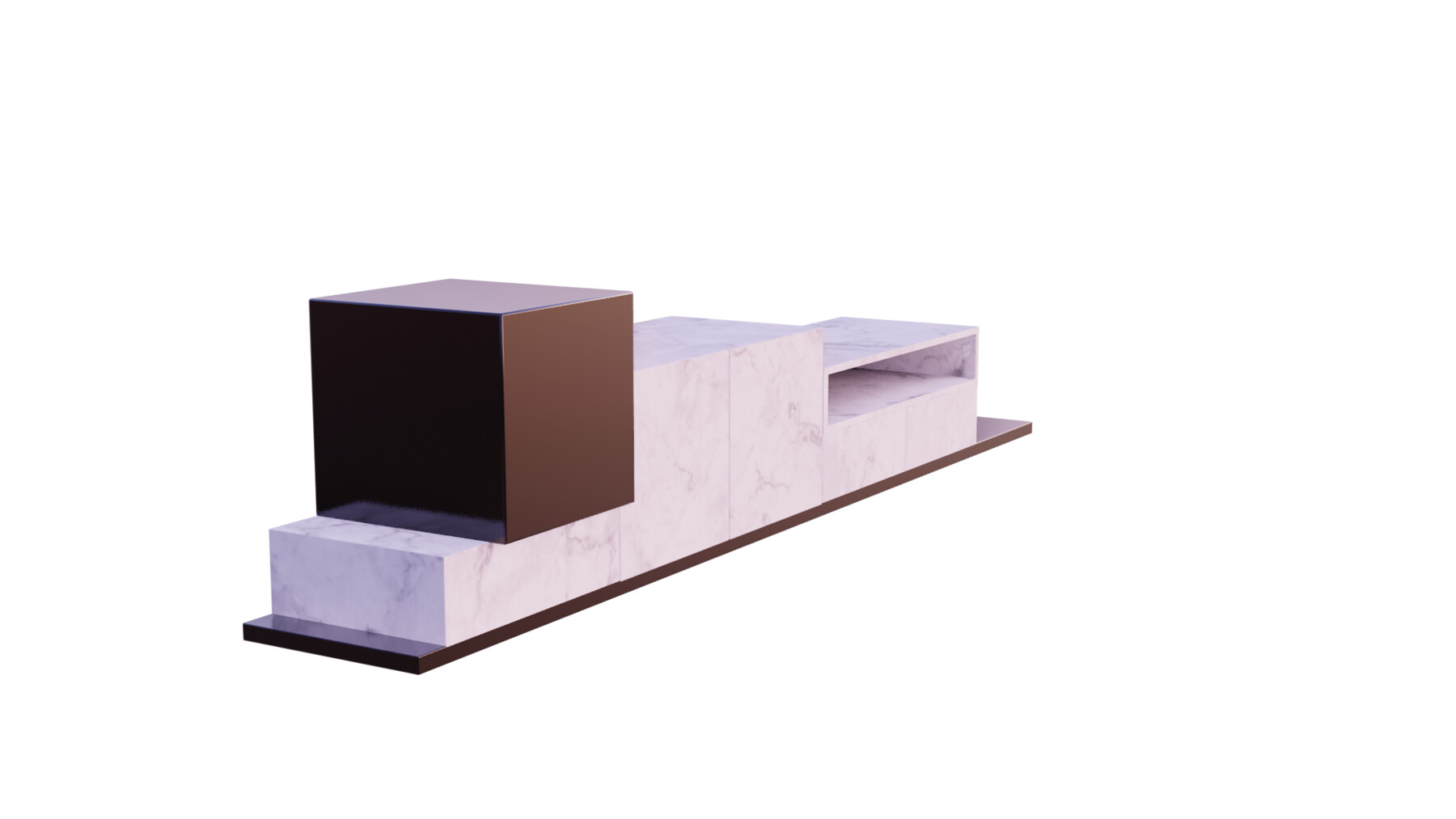 ArtStation - Modern Abstract Table Low-poly 3D model | Resources