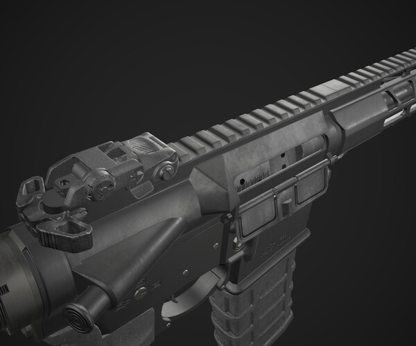 ArtStation - AR15 Rifle (Game Ready) | Game Assets