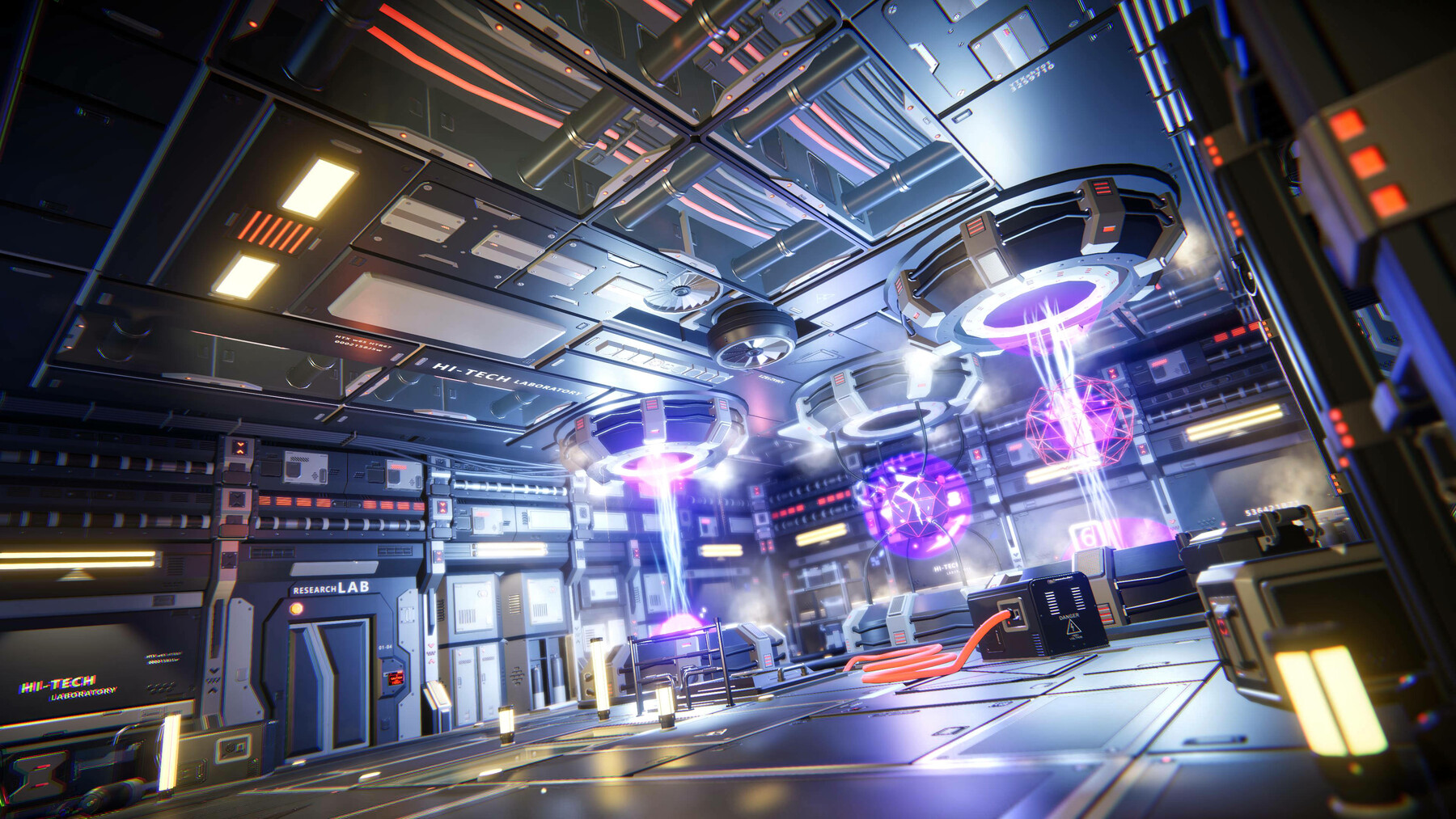 ArtStation - STYLIZED - Sci-Fi Corridor Unity | Game Assets