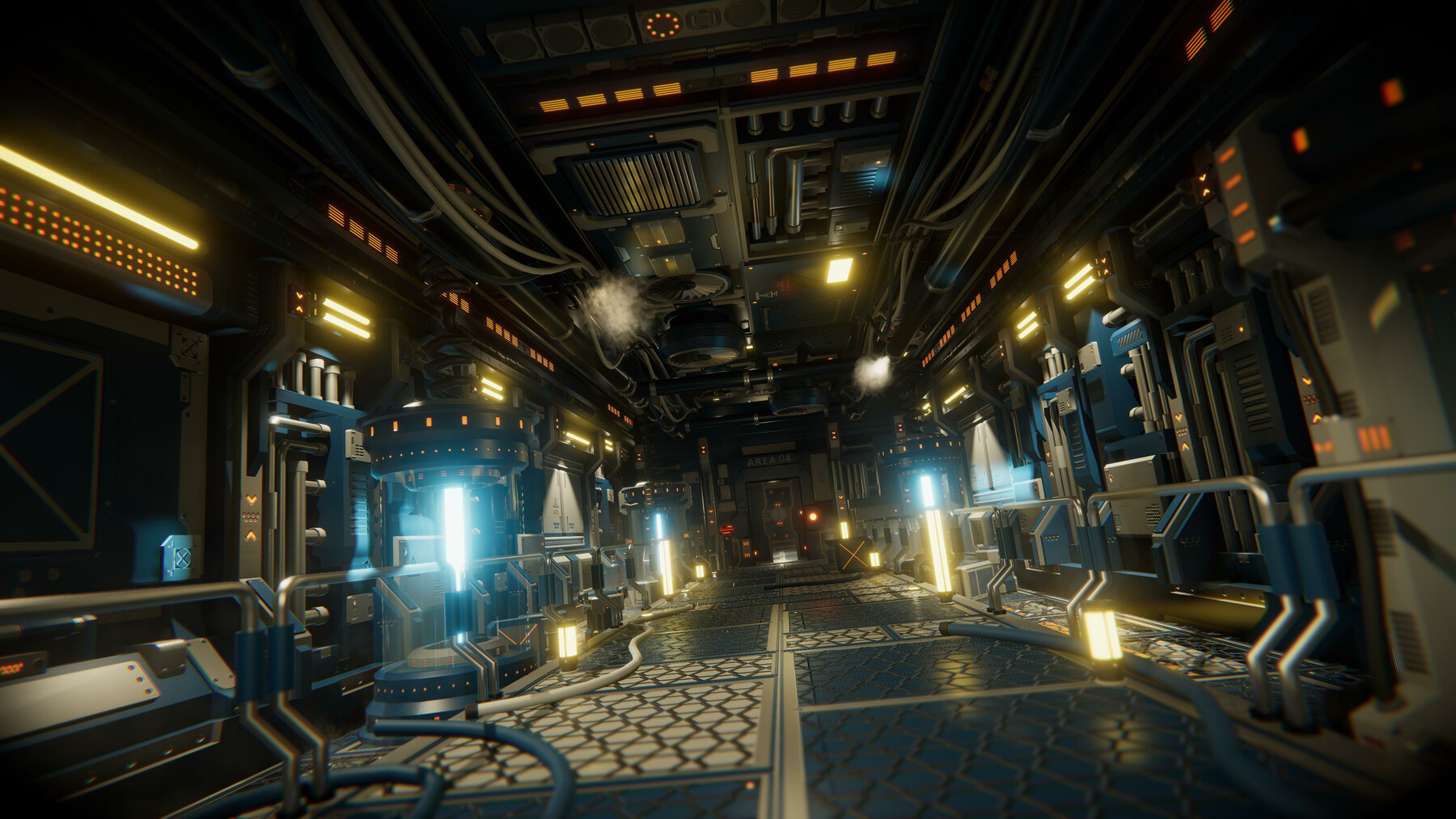 ArtStation - STYLIZED - Sci-Fi Corridor Unity | Game Assets
