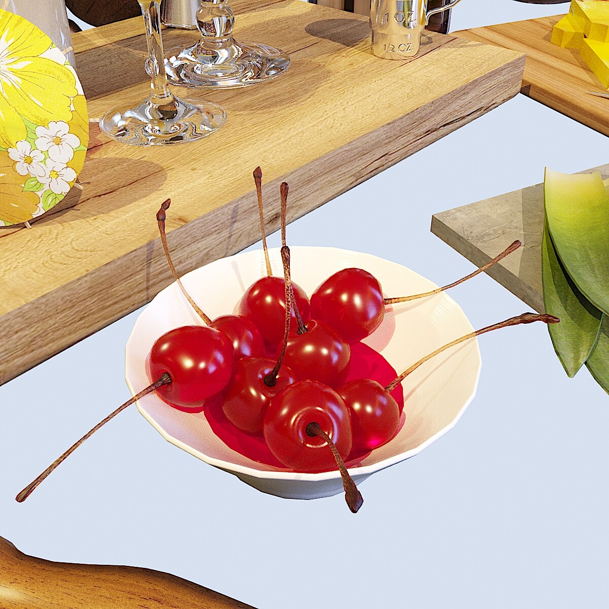 ArtStation - Cocktail Set Pina Colada | Resources