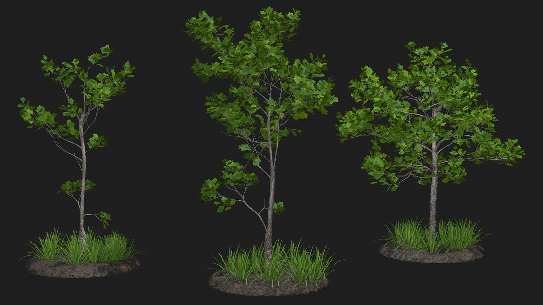 ArtStation - Three trees | Resources