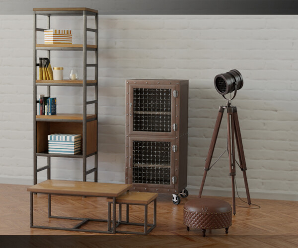 ArtStation - Furniture - Living Room props | Resources