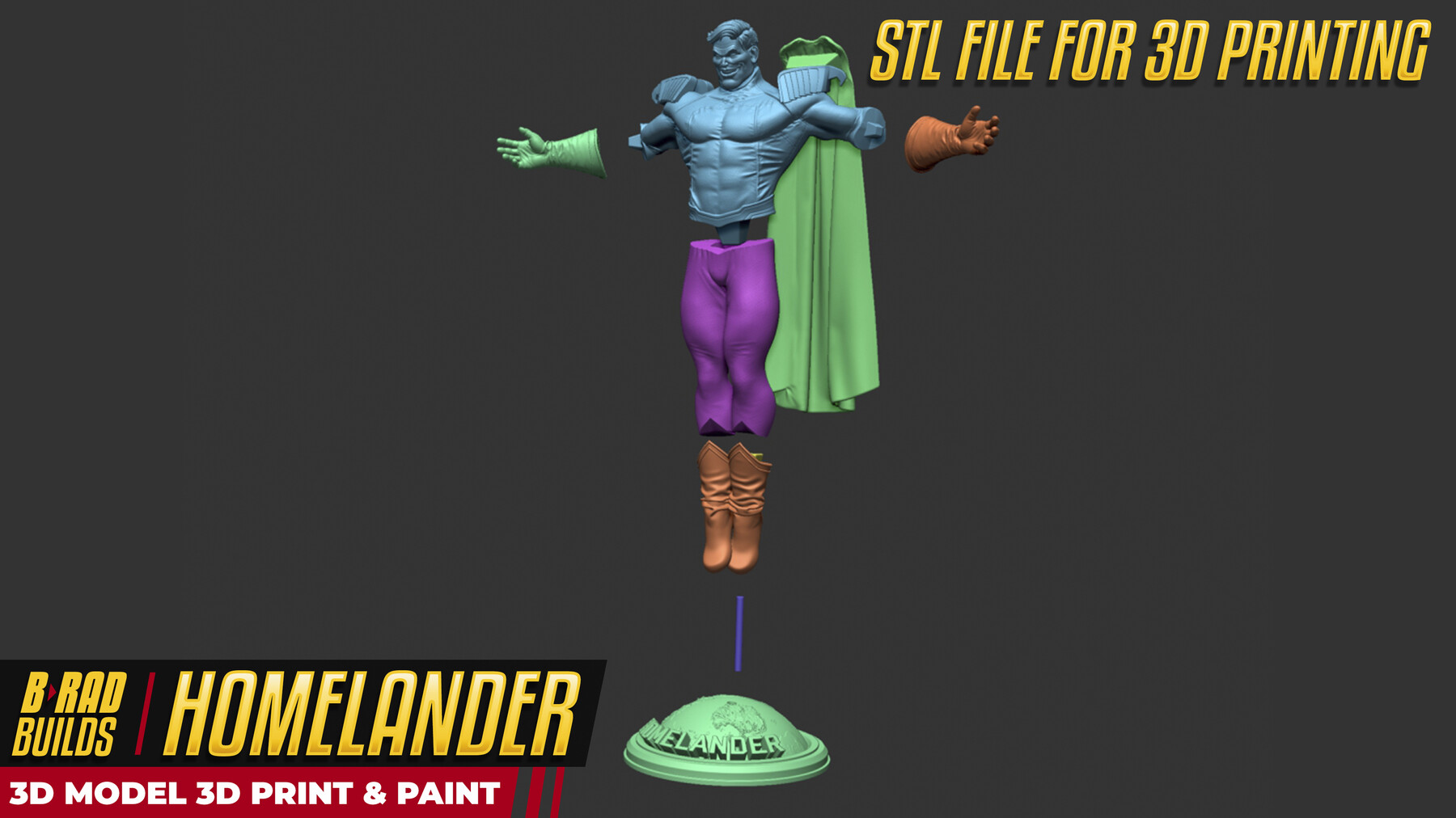 ArtStation - 3D Printable HOMELANDER STL Model | Resources