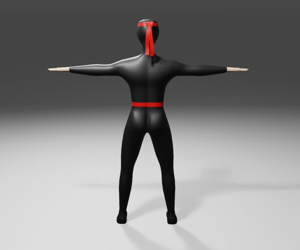 ArtStation - Ninja - Fighter - Kung Fu Low-poly 3D model | Game Assets