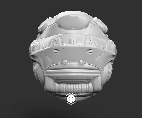 ArtStation - Sci-Fi Helmet - 3D Print Ready | Resources