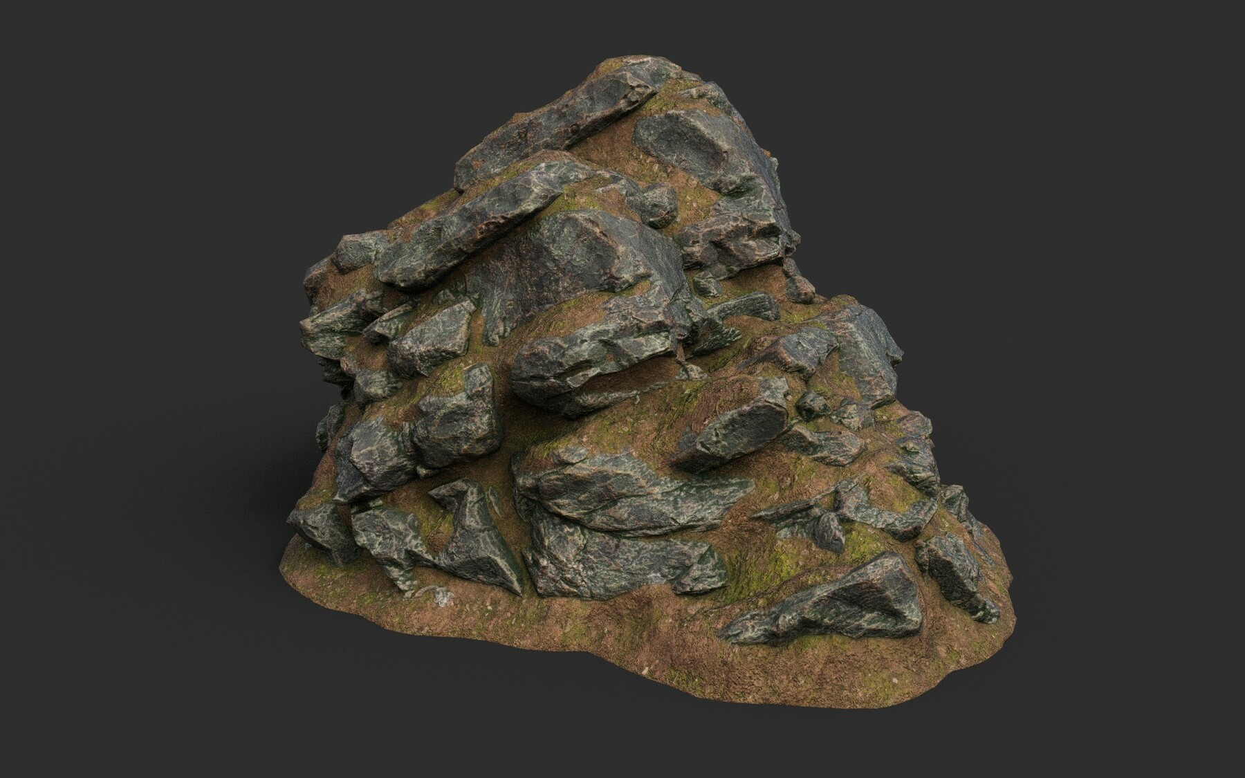 ArtStation - Low poly Rock and Soil Collection 210319 | Game Assets