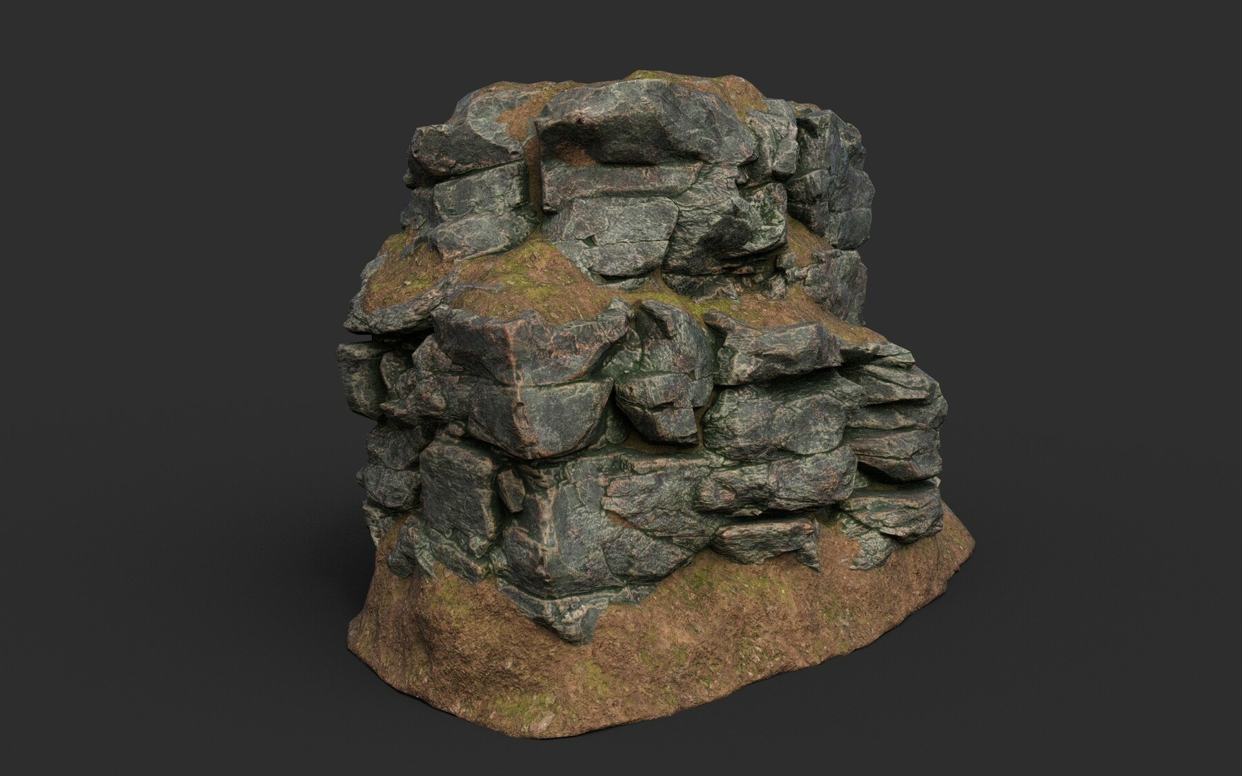 ArtStation - Low poly Rock and Soil Collection 210319 | Game Assets