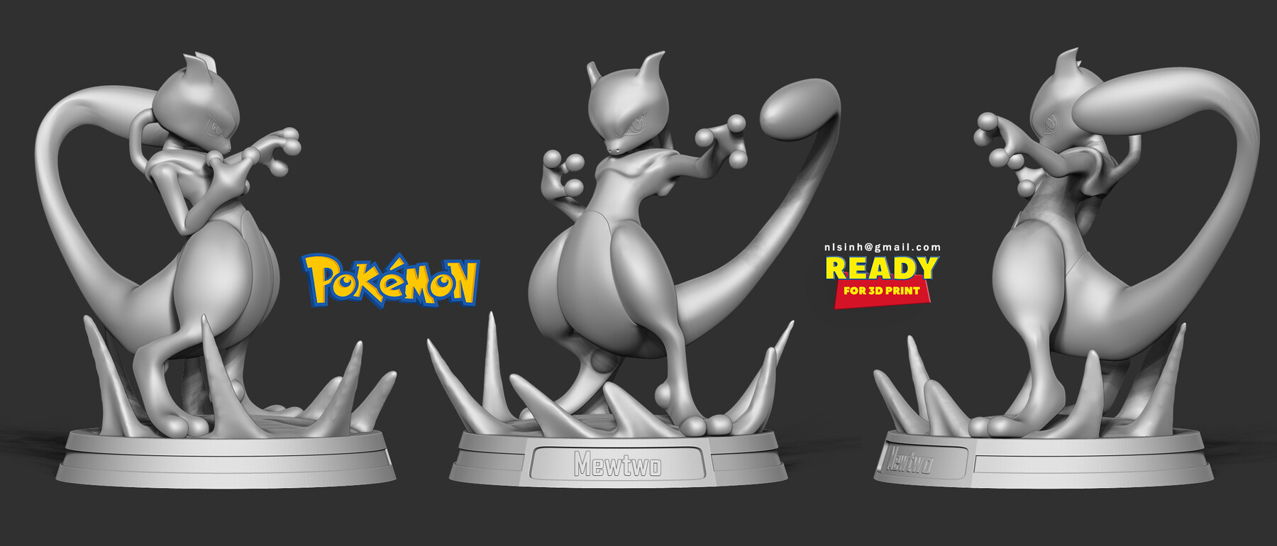 ArtStation - Mewtwo - Pokemon Fanart | Resources