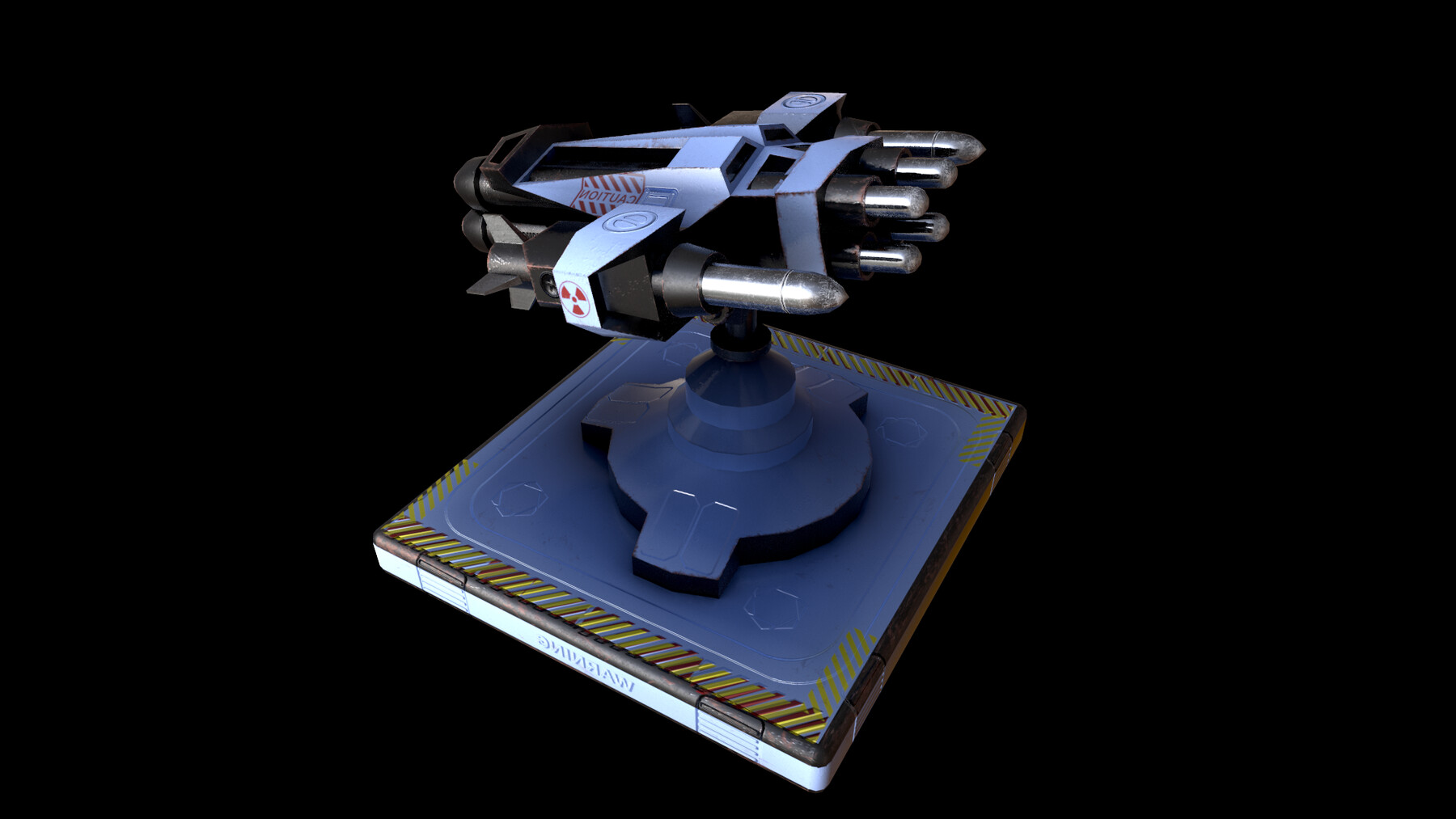 ArtStation - Rocket Launcher Turret 3d Model | Game Assets
