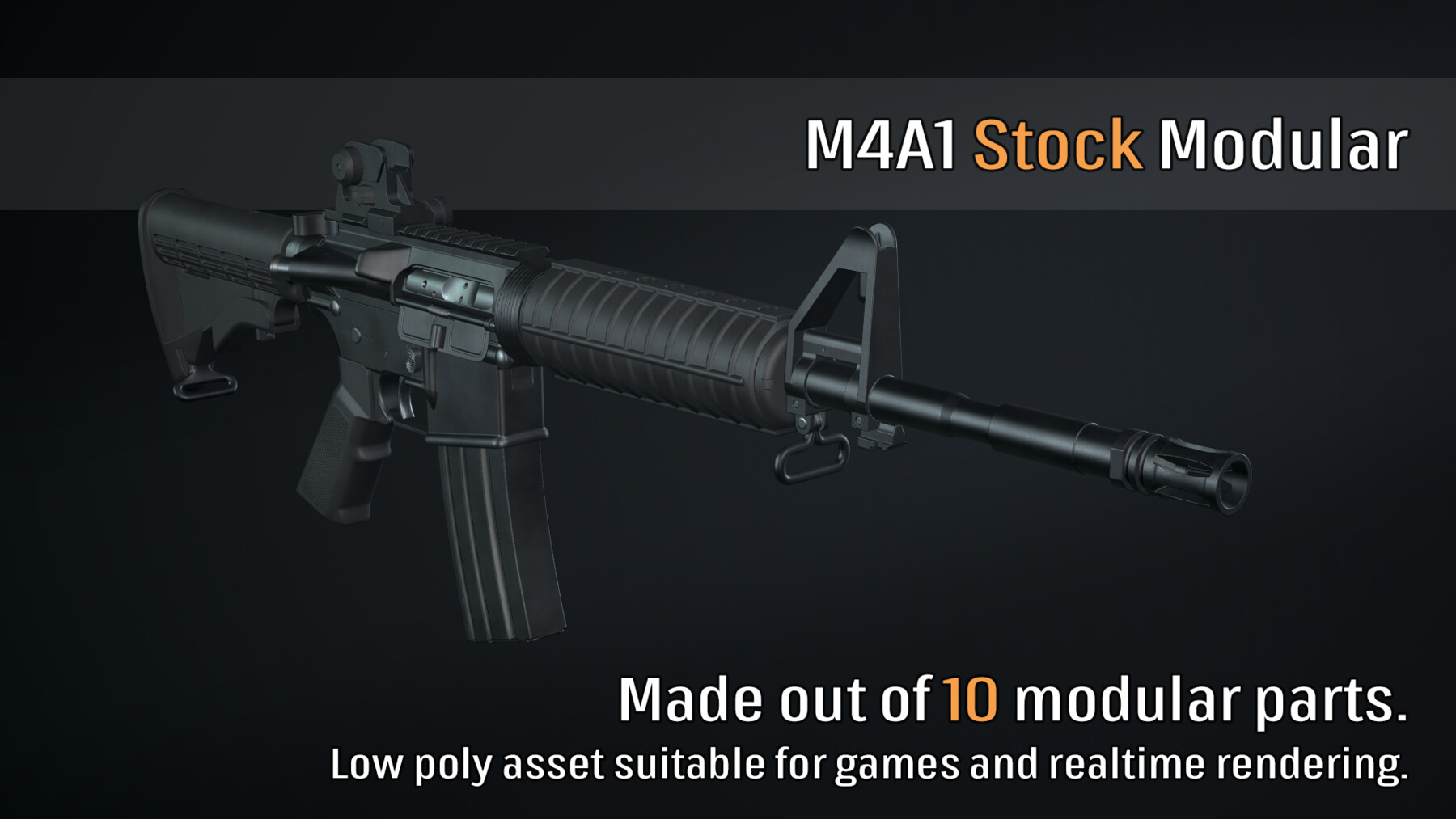 ArtStation - M4A1 Stock Modular | Resources
