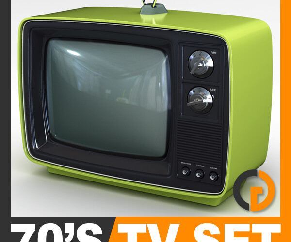ArtStation - Retro 70's Television Set | Resources