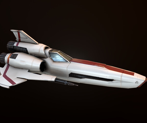 ArtStation - Battlestar Galactica Viper Mk II 3D Model | Game Assets