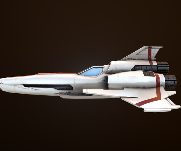 ArtStation - Battlestar Galactica Viper Mk II 3D Model | Game Assets