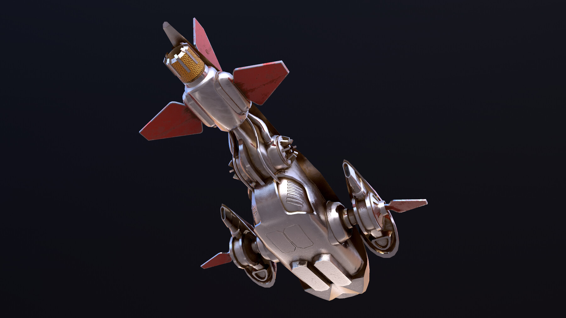 ArtStation - Small Spaceship 3d Model | Game Assets
