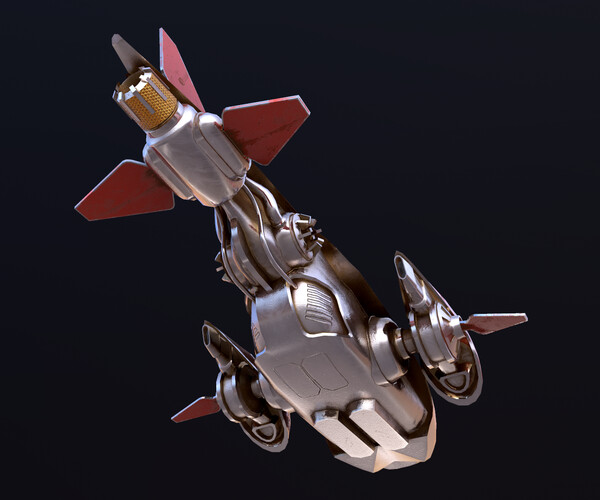 ArtStation - Small Spaceship 3d Model | Game Assets