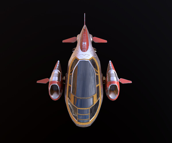 ArtStation - Small Spaceship 3d Model | Game Assets