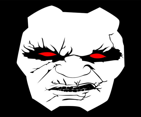 ArtStation - Darkseid face vector illustration | Artworks