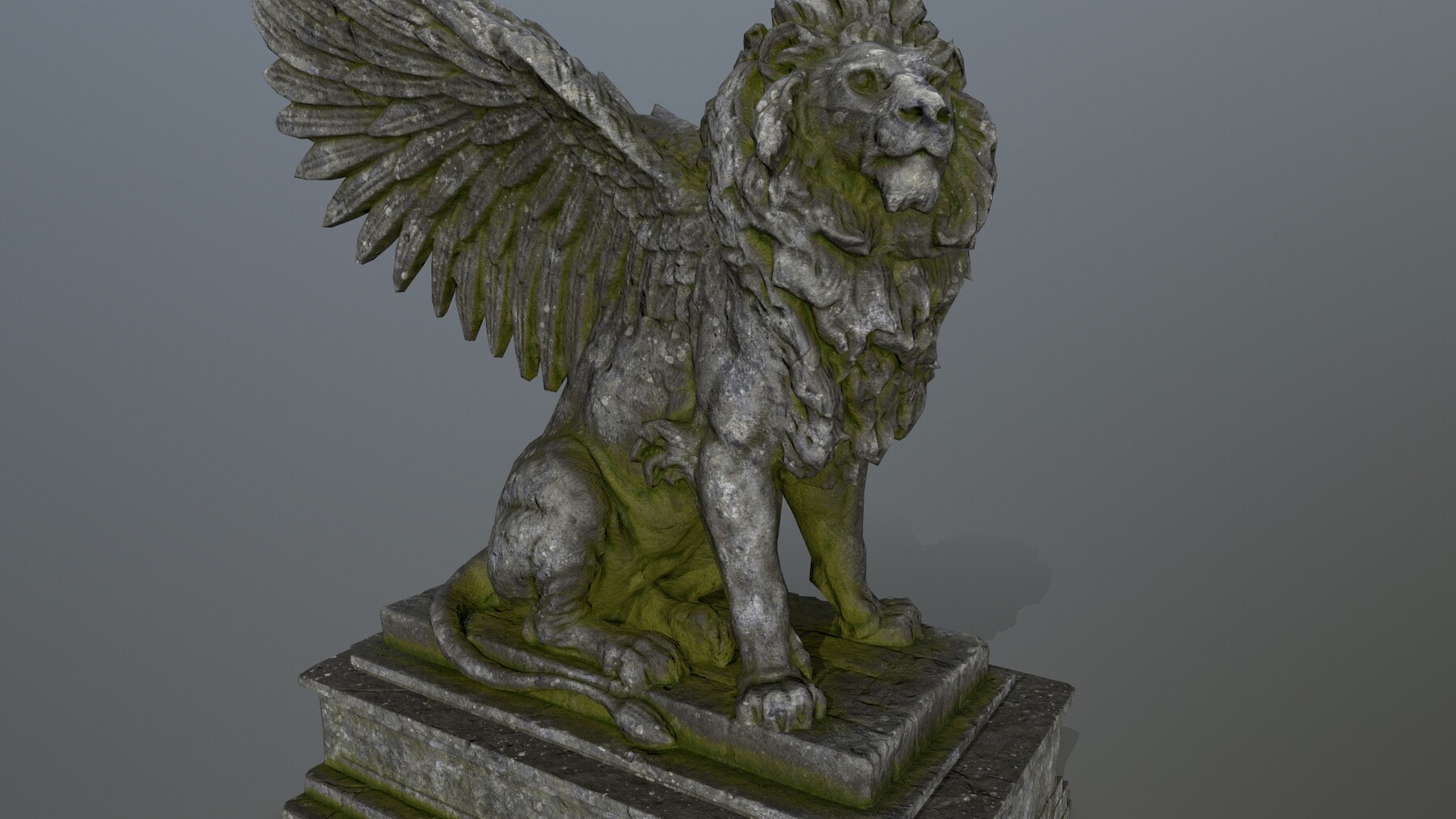 ArtStation - lion statue | Game Assets
