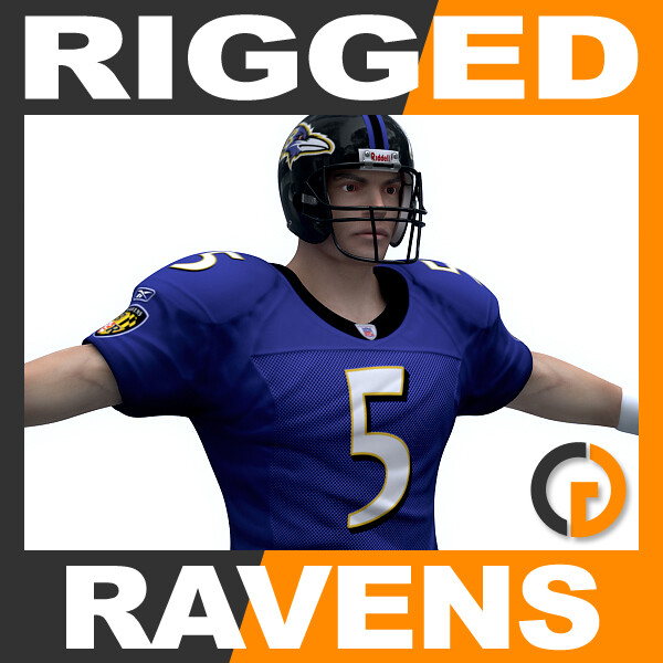 ArtStation - NFL Player Baltimore Ravens - Rigged | Game Assets