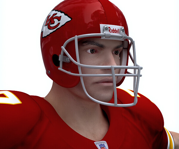 ArtStation - NFL Player Kansas City Chiefs - Rigged | Game Assets