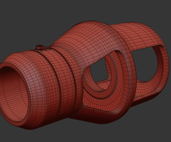 ArtStation - Tank Gun Muzzle Brake | Resources