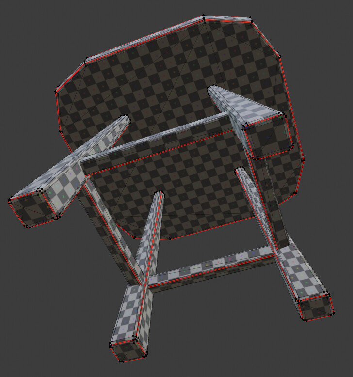 ArtStation - A wooden chair with scuffs and abrasions | Game Assets