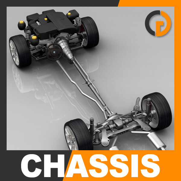 ArtStation - Car Chassis and Engine | Resources