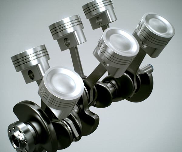 ArtStation - Animated V6 Engine Cylinders | Resources