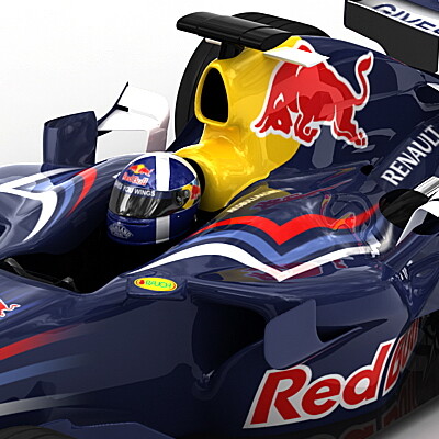 ArtStation - F1 2008 Red Bull RB4 | Game Assets