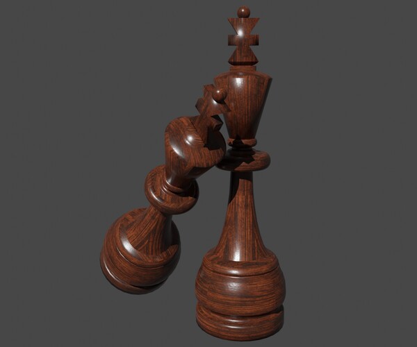 ArtStation - Wooden King Chess Piece | Resources