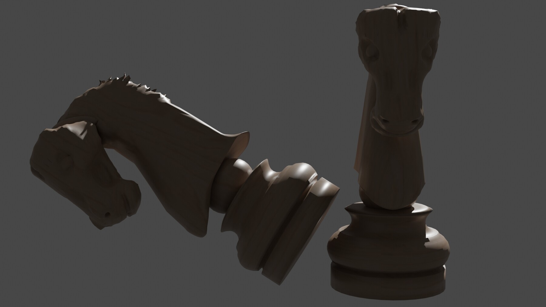 ArtStation - Wooden Knight Chess Piece | Resources