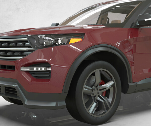 ArtStation - Ford Explorer 2020 lowpoly concept | Game Assets