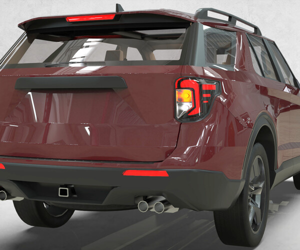 ArtStation - Ford Explorer 2020 lowpoly concept | Game Assets