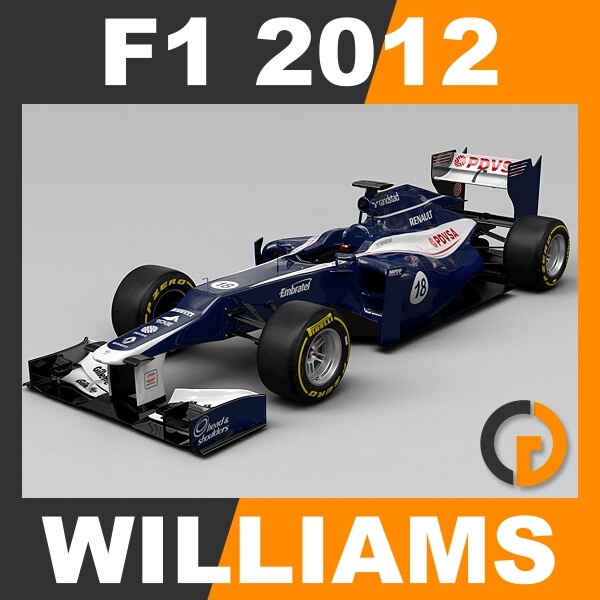 ArtStation - F1 2012 Williams FW34 | Game Assets