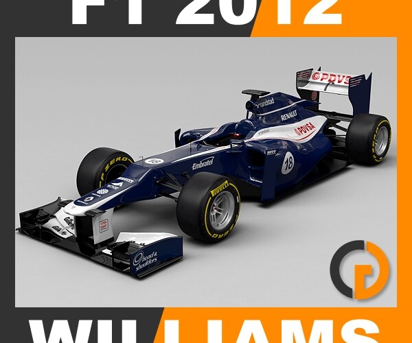 ArtStation - F1 2012 Williams FW34 | Game Assets