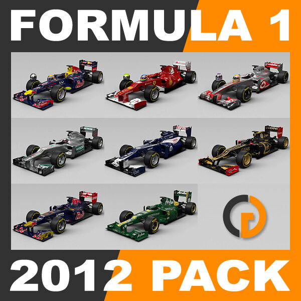 ArtStation - F1 2012 Cars and Helmets | Resources