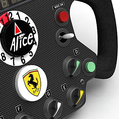 ArtStation - F1 Ferrari Steering Wheel | Resources