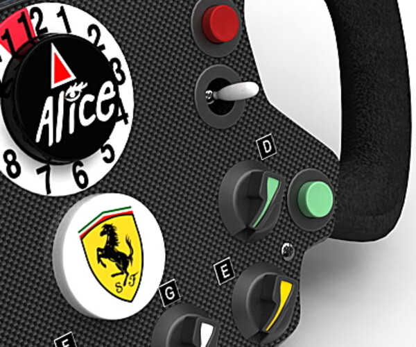 ArtStation - F1 Ferrari Steering Wheel | Resources
