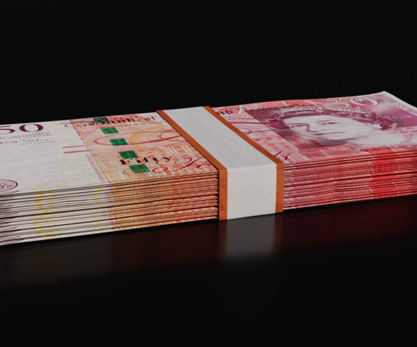 ArtStation - Money Stack - 50 Pound - Coins -High Quality | Game Assets