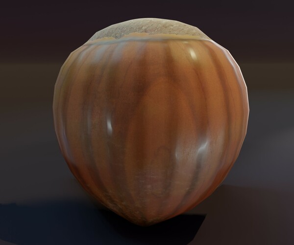 ArtStation - Cartoon Hazelnut 3D Model | Game Assets