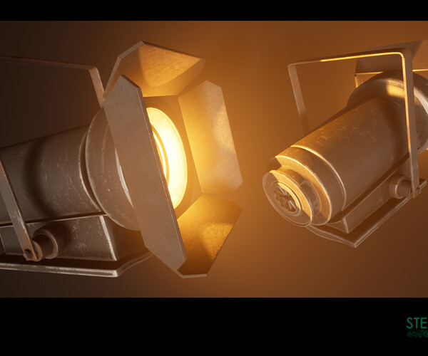 ArtStation - 3D Spotlight Asset 4K Texures | Game Assets